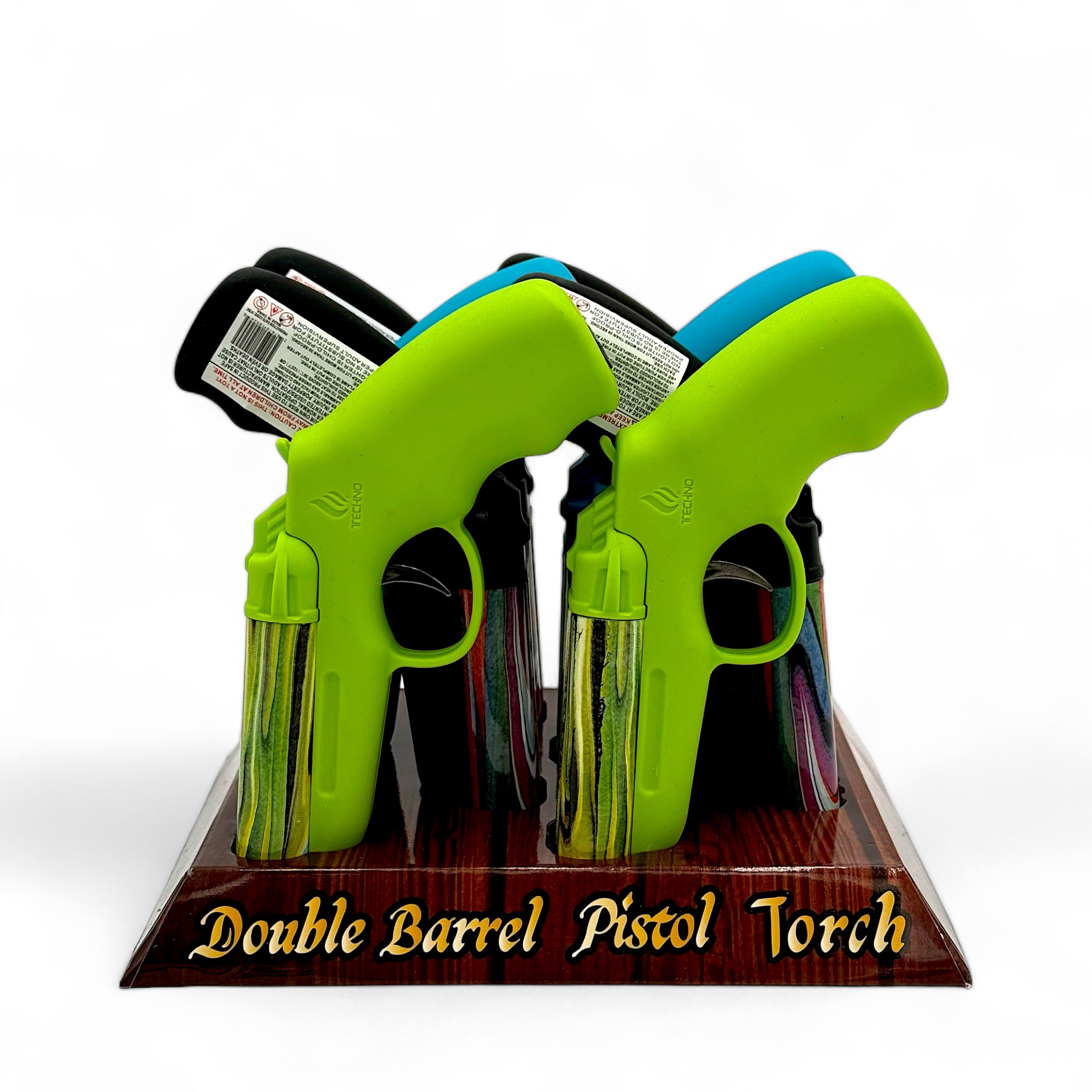 Techno Torch Double Barrel Pistol Torch Solid Color Edition - Pack of ...